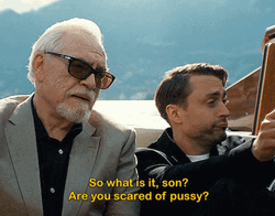 Logan Roy Succession Scared Of Pussy GIF | GIFDB.com