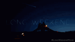 Long Weekend Shooting Star Dark Night GIF | GIFDB.com