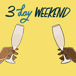 Long Weekend Wine Glass Cheers GIF | GIFDB.com