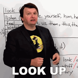 Look Up Alex Engvid Pointing Up GIF | GIFDB.com