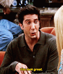 Friend Ross Geller Looking Good GIF | GIFDB.com