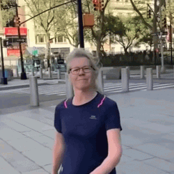 Loony Karen Blocking Camera GIF | GIFDB.com