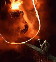 Lord Of The Rings Gandalf Balrog GIF | GIFDB.com