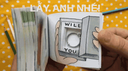 Loving Marry Me Flipbook Marriage Proposal GIF | GIFDB.com