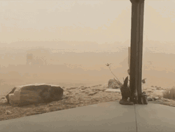 Low Visibility Spinning Weather Vane Dust Storm GIF | GIFDB.com