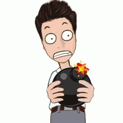 Man Catching Bomb Animation GIF | GIFDB.com