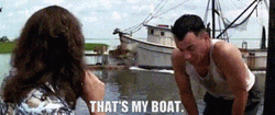 Lt Dan And Forrest Gump Found The Boat GIF | GIFDB.com