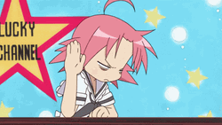 Lucky Star Channel Kogami Akira Angry GIF | GIFDB.com
