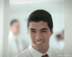 Luis Suarez Smile GIF | GIFDB.com
