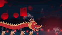 Lunar New Year Slow Mo Dragon Dance GIF | GIFDB.com
