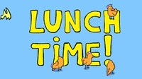 Lunch Time Happy Excited Chicken GIF | GIFDB.com