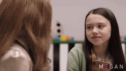 M3gan Hugs Cady Dance GIF | GIFDB.com