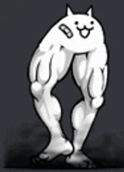 Macho Legs Battle Cats GIF | GIFDB.com