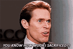 Mad Shouting Willem Dafoe Too Much Sacrificed GIF | GIFDB.com