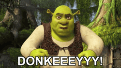 Mad Shrek Calling Out To Donkey GIF | GIFDB.com