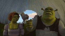 Mad Shrek Screaming At Donkey GIF | GIFDB.com
