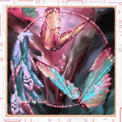 Magical Pastel Butterflies Portrait GIF | GIFDB.com