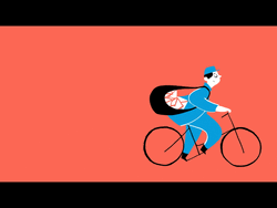 Mail Man Cycle Animation GIF | GIFDB.com