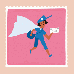 Mailing Superhero Animated Running Cape GIF | GIFDB.com