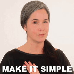 Make It Simple Woman Hand Sign GIF | GIFDB.com