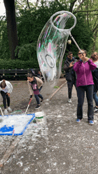 Making Huge Bubbles GIF | GIFDB.com