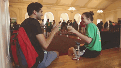 Man And Woman Enjoying Dr Pepper Float GIF | GIFDB.com