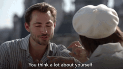 Man Called Out Woman You Think About Yourself GIF | GIFDB.com