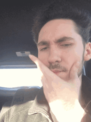 Man Caressing Jawline Mewing Meme GIF | GIFDB.com