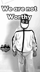 Man Cave Saying We Are Not Worthy GIF | GIFDB.com