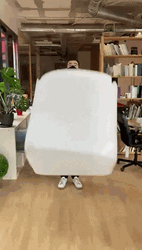 Man Covering Himself Disappear GIF | GIFDB.com