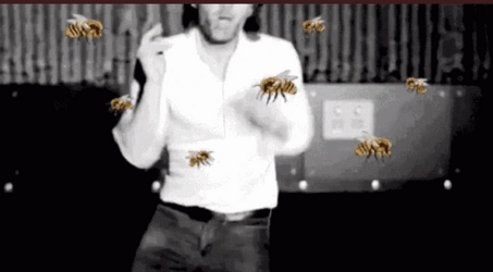 Man Dancing In The Stage Bee Sting GIF | GIFDB.com