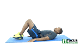 Woman In Red Doing Russian Twist Crunches GIF | GIFDB.com