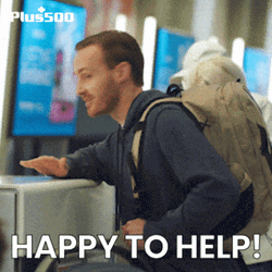Man Happy To Help Boy Wink In Airport GIF | GIFDB.com