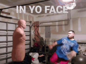 Man Kicks Human Dummy GIF | GIFDB.com