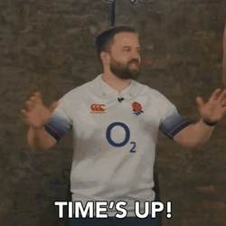 Man Saying Times Up GIF | GIFDB.com