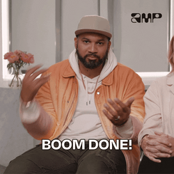 Man Sign With Hand It Is Done And Done GIF | GIFDB.com