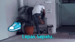 Man Take Off His Bush Shoe GIF | GIFDB.com