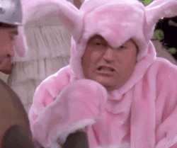 Man Wearing Easter Bunny Suit Seriously Talking GIF | GIFDB.com