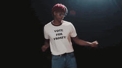 Man Wearing Vote For Frosty Shirt Bad Dancing GIF | GIFDB.com