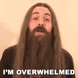 Man With Beard Feeling Overwhelmed GIF | GIFDB.com