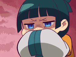 Maomao Hiding Face Anime Rage GIF | GIFDB.com