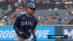 Mariners Win Julio Rodriguez Celebrating GIF | GIFDB.com