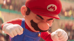 Mario Movie Determined Mario Fight GIF | GIFDB.com