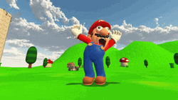 Mario Running Towards Its Car GIF | GIFDB.com