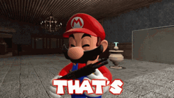 Mario Saying That's Shame GIF | GIFDB.com