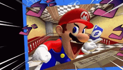 Mario With Uno Reverse Card GIF | GIFDB.com