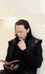 Marvel Cinematic Universe Loki Reading Book GIF | GIFDB.com