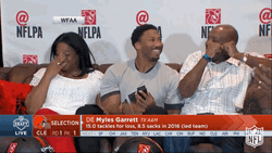 Mason Rudolph Myles Garrett Nfl Draft Team Selection GIF | GIFDB.com