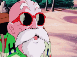 Master Roshi Looking Amazed GIF | GIFDB.com