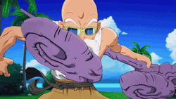 Master Roshi Spinning His Staff GIF | GIFDB.com